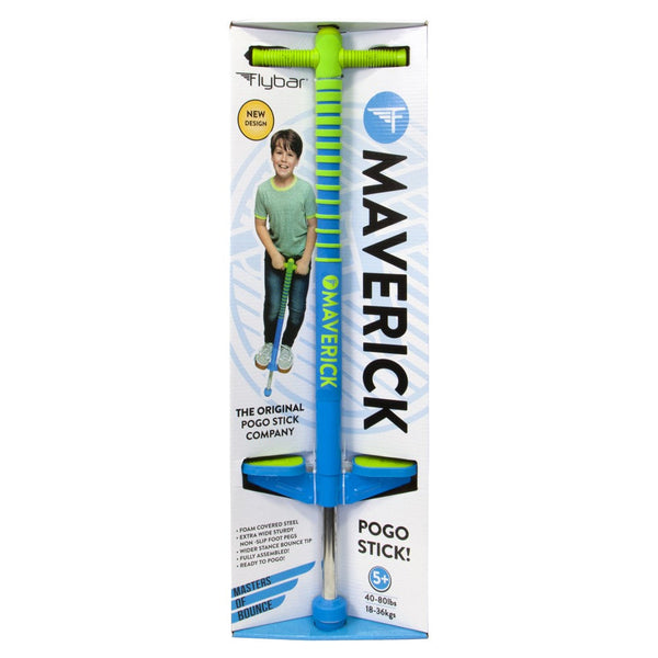 POGO STICK MAVERICK FLYBAR - BLUE/GREEN - SPORTFIRST GERALDTON